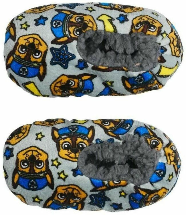Paw Patrol Toddler Boys Chase Fuzzy Babba Slipper Socks-- Size 2T - 3T ...