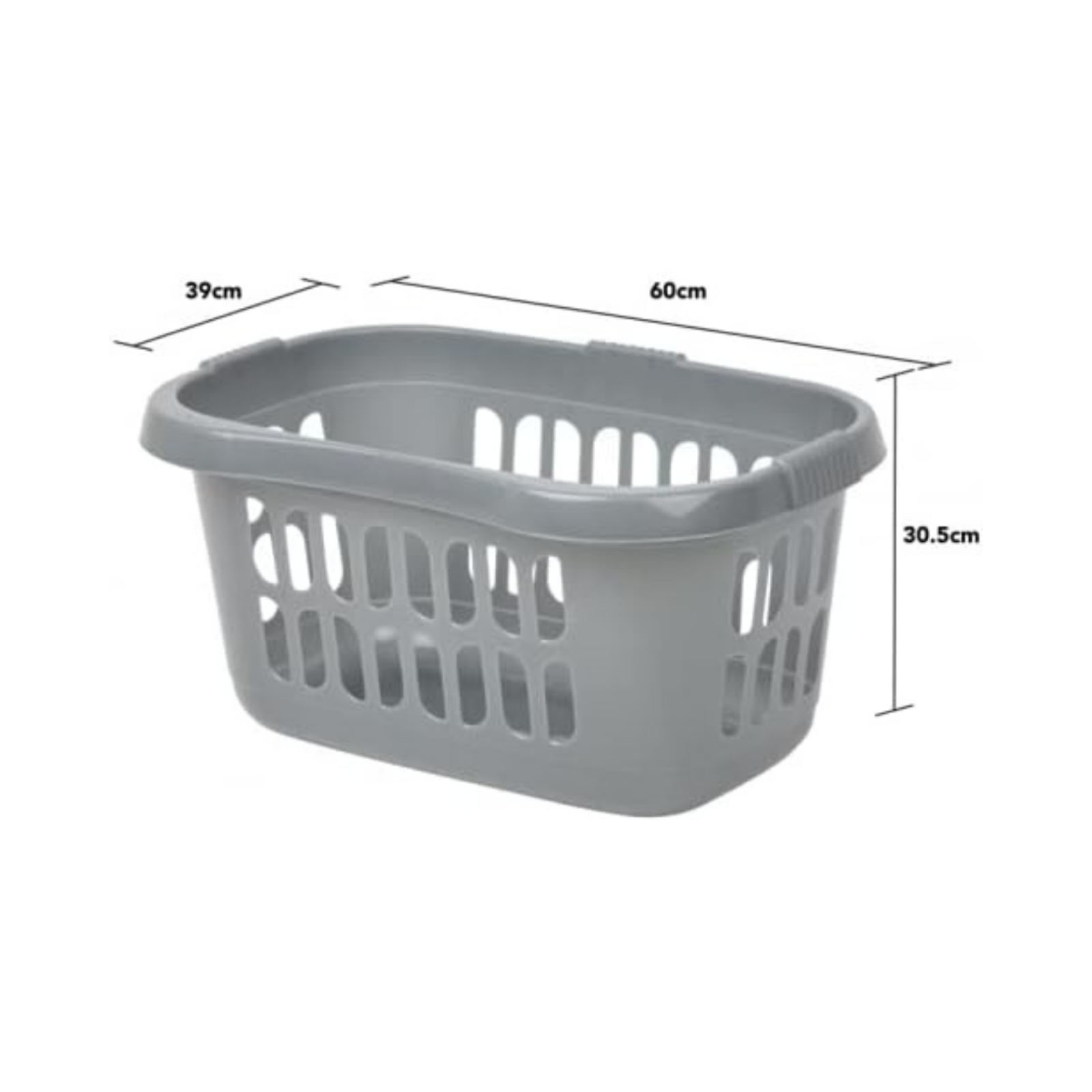 Laundry Basket Large Strong Plastic Washing Clothes Storage Hipster ...