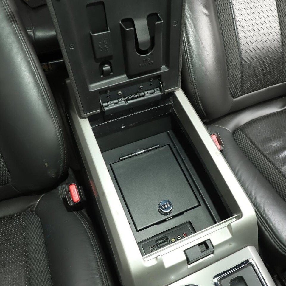 2009-2014 Ford F150 Center Console Vault Gun Safe Storage Box Password ...