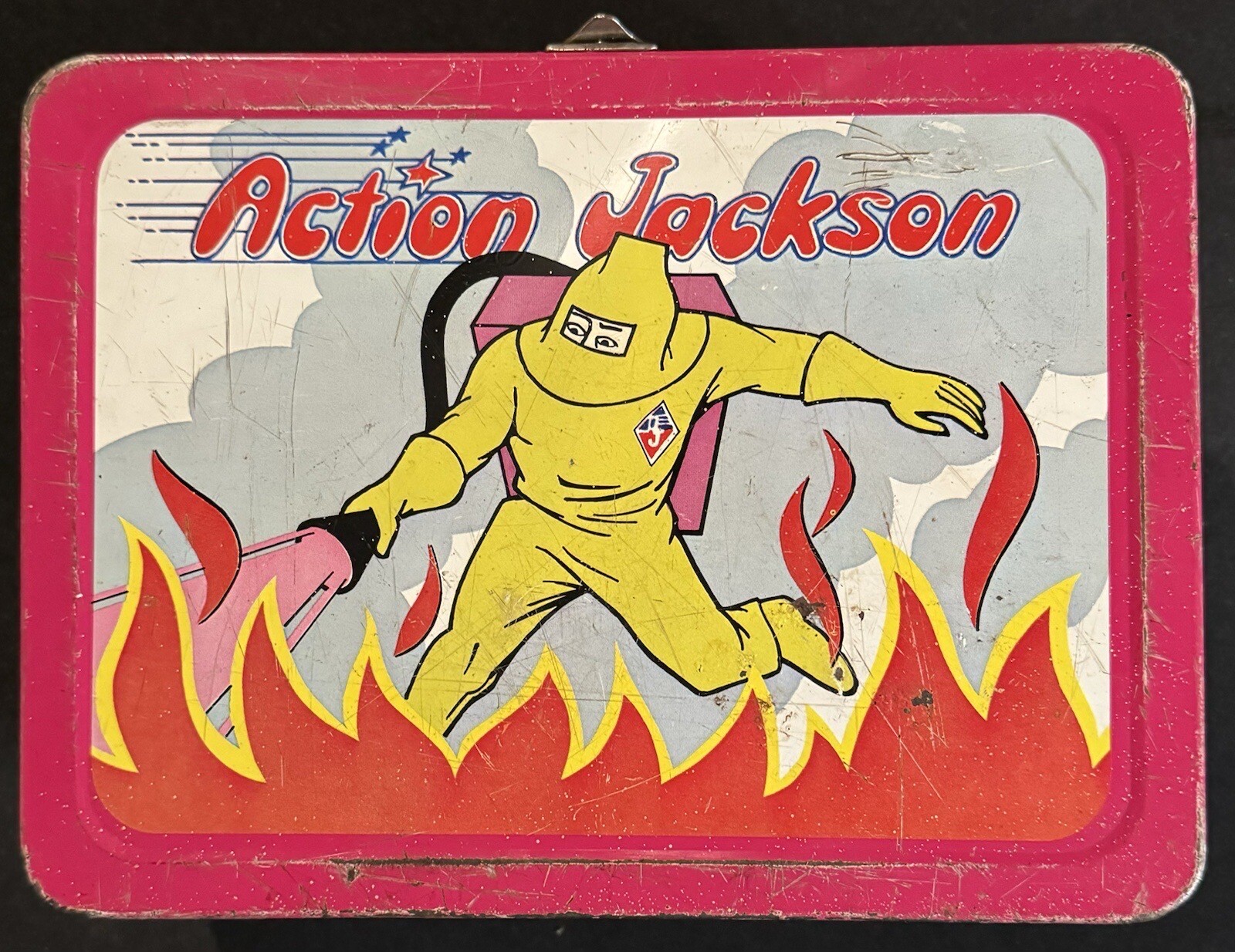 Vintage Action Jackson Metal Lunchbox Rare 1973 No Thermos Lunch Box | eBay