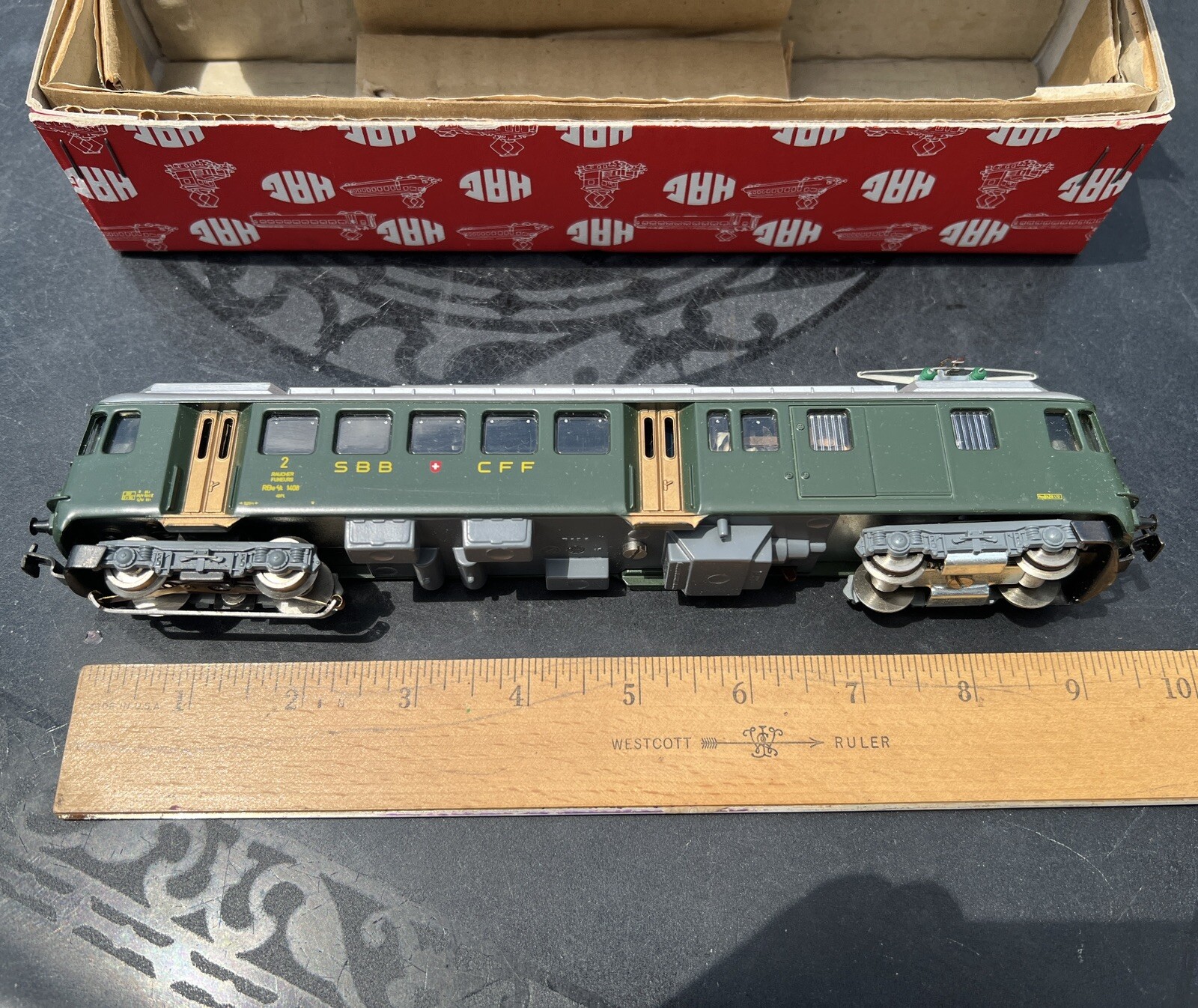 Vtg HAG #450 SBB-CFF Self-Propelled Electric 3 Rail Swiss Coach ...