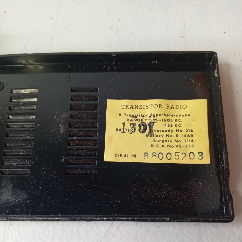 Transistor Ambassador Eight Radio With Leather Case & Earphone Holder ...