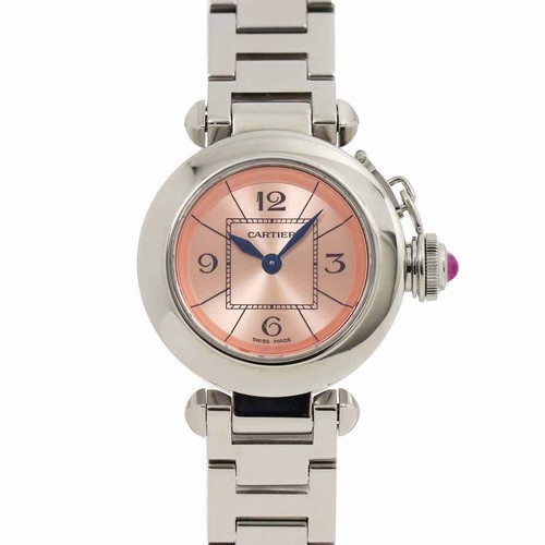 Cartier Miss Pasha W3140008 27mm Quartz Pink Dial Ladies Watch 90278749 ...