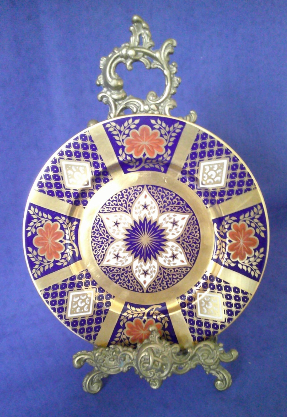 Caverswall Romany Pattern Salad Cabinet Plate 22 Kt Gold Quantity 4 ...