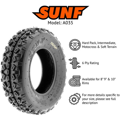 Set of 4, 21x6-10 21x6x10 ATV UTV Tubeless 6 Ply Tires for 10” Rims ...