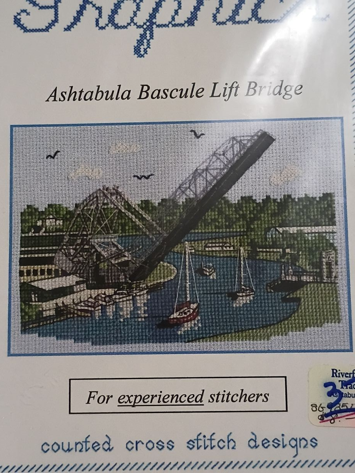 Stitchery Graphics Lake Erie Ashtabula Phare & Bascule Cross Stitch ...