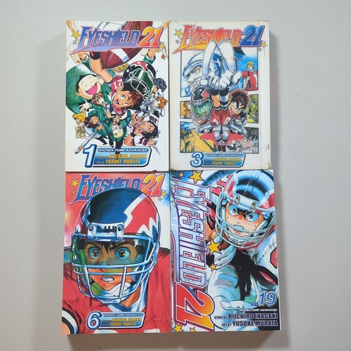Eyeshield 21 Lot Of 4, Volumes 1, 3, 6, 19 English VIZ OOP All First ...