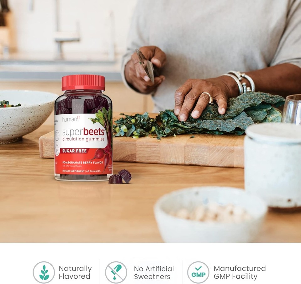 humanN SuperBeets Heart Gummies - Beet Gummies with Heart-Healthy ...