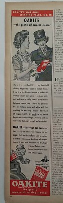 1944 Oakite Car radiator cleaner female army military Soldier uniform ...
