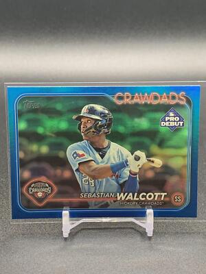 2024 Topps Pro Debut Sebastian Walcott PD-46 Blue Foil /150 | Texas ...
