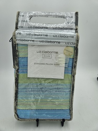 New Liz Claiborne Home Standard Pillow Sham "Bridget" Blue Green ...