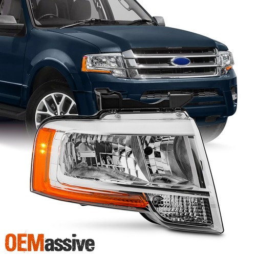 For 2015-2017 Ford Expedition Chrome Headlight Headlight Passenger ...