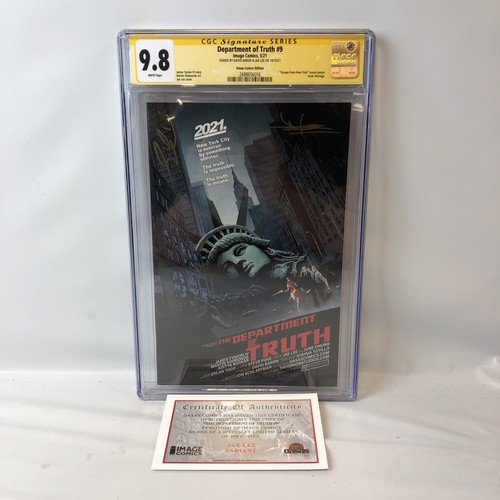 Department of Truth # 9 CGC 9.8 Baron & Lee SIGNED Escape From New York ...