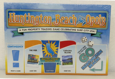 Huntington Beach-Opoly Surf City Monopoly Board Game Late For The Sky ...