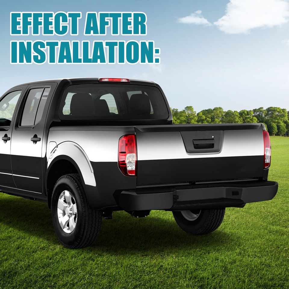 Black Steel Rear Bumper Assembly For 1998-2004 Nissan Frontier w/o ...