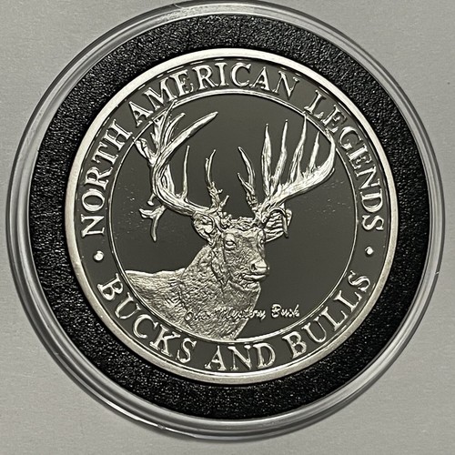 Ohio Mystery Buck Deer Hunting Proof Coin 1 Troy Oz .999 Fine Silver ...