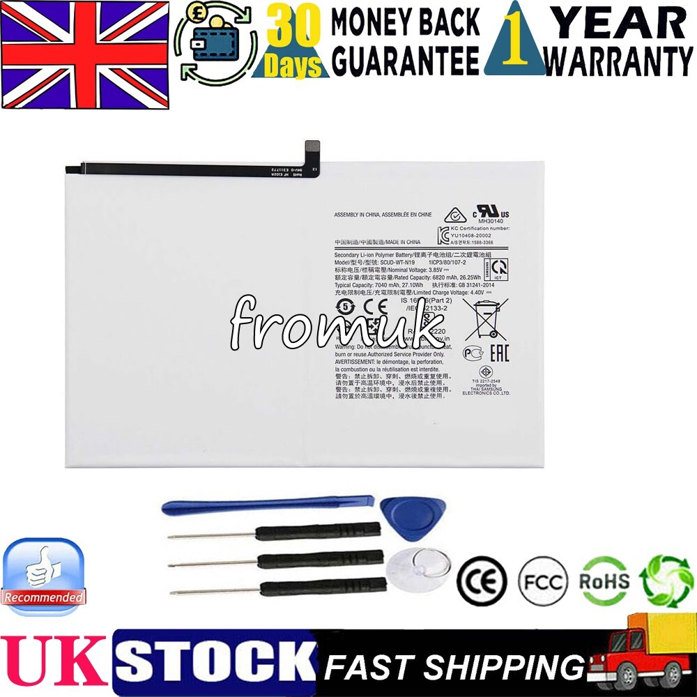 Battery for Samsung Galaxy Tab A7 10.4 2020 SM-T500 SM-T505 T500N SCUD ...