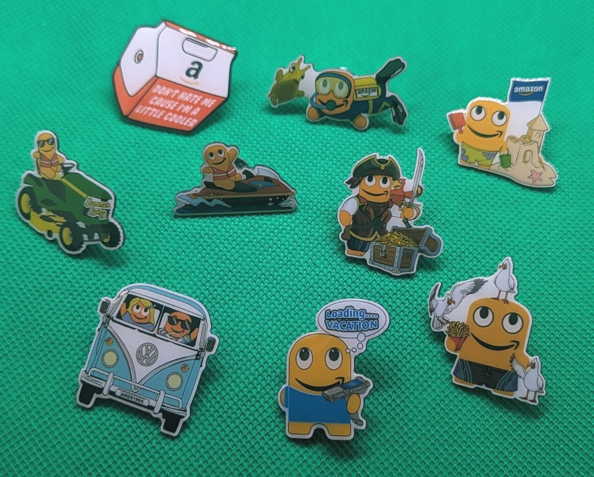 Amazon PECCY Pins Bulk Lot Of 9 Summer Themed Set | eBay