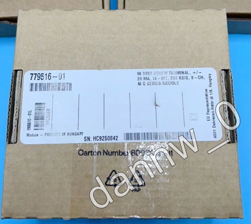 National Instruments 9203 200 kS/s, ±20 mA, 8-Channel Current Input ...