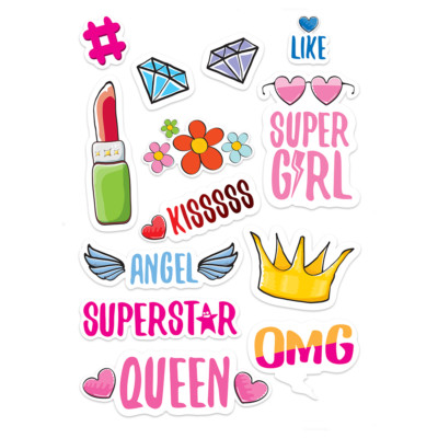 13 Cute Teens, Girls, Women, Females Decal | Vinyl Sticker Decal Laptop ...