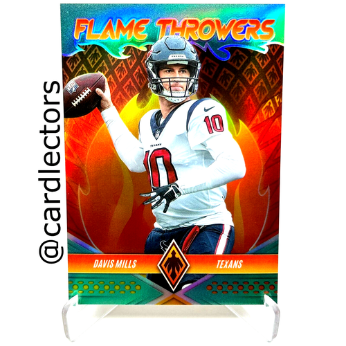 2022 Panini Phoenix DAVIS MILLS Flame Throwers #FT-21 Teal Parallel ...
