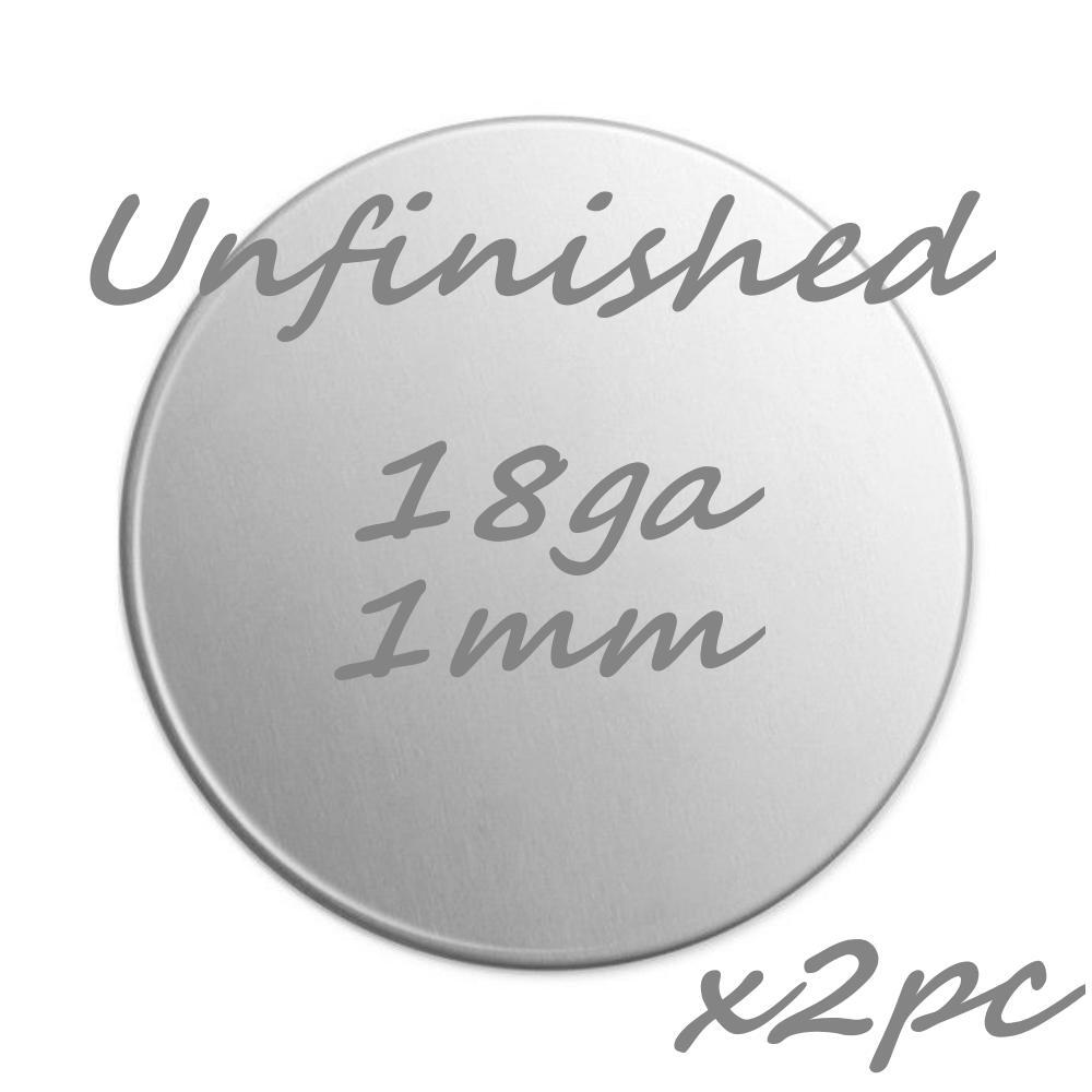 Alkeme Stamping Blanks Round Circle Metal Engraving (1mm 18ga ...