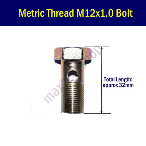 Banjo Bolt M6/M8/M10/M12/M14/M16/M18 Metric Thread BSPP BSP G Fine ...