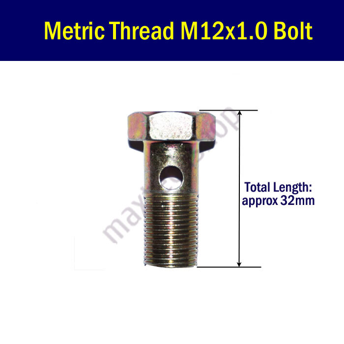 Banjo Bolt M6/M8/M10/M12/M14/M16/M18 Metric Thread BSPP BSP G Fine ...