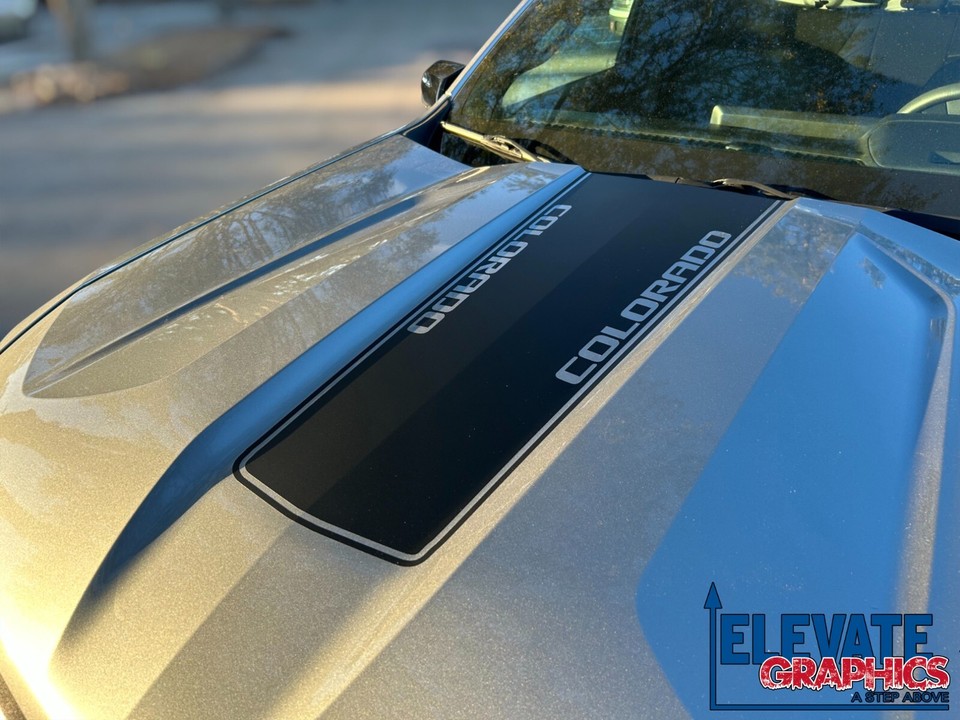 For Chevy Colorado Stripes Hood Spears Robber Decals Graphics Stickers ...