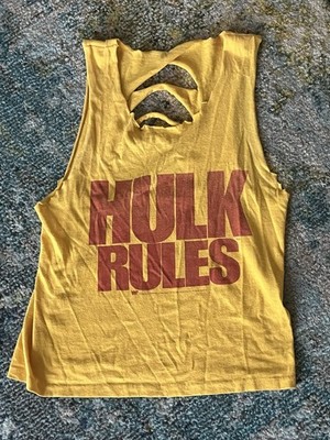 1988 WWF Hulk Hogan Hulk Rules Ripped T-Shirt Size Small S Hulkamania ...