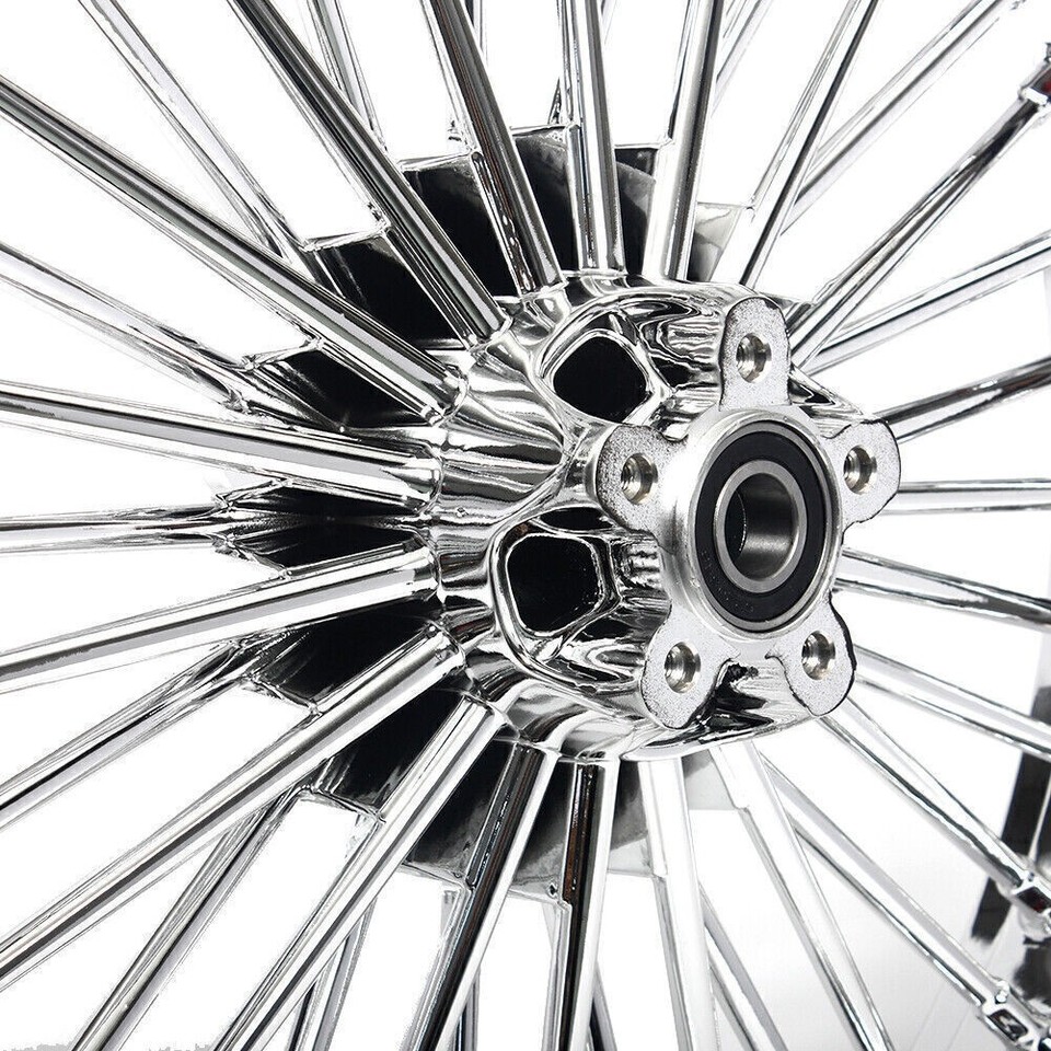 21x3.5 16x5.5 Fat King Spoke Wheels Rims for Harley Dyna Low Rider ...