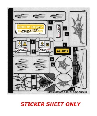 LEGO 76083 - Super Heroes - Beware the Vulture - STICKER SHEET | eBay