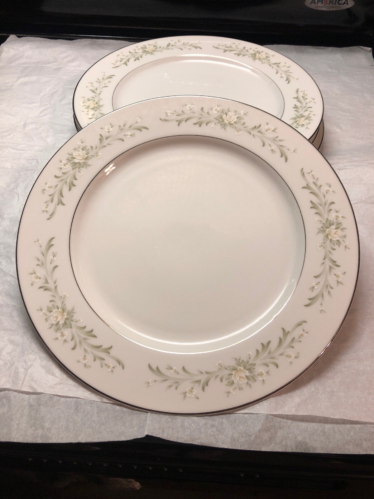 Set of 4 Beautiful Grace Fine China Rhapsody 10 inch Dinner Plates | eBay