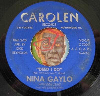 HEAR Nina Gaylo 45 Deed I Do / Think Of Me R&B jazz soul | eBay