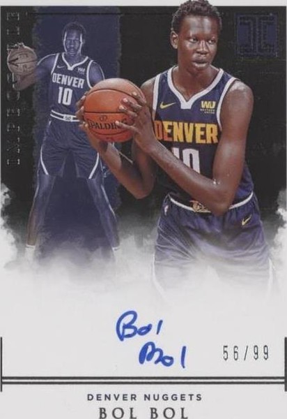 2019-20 Panini Impeccable - Impeccable Rookie Signatures #IR-BOL Bol Bol /99 (AU, RC) for sale ...