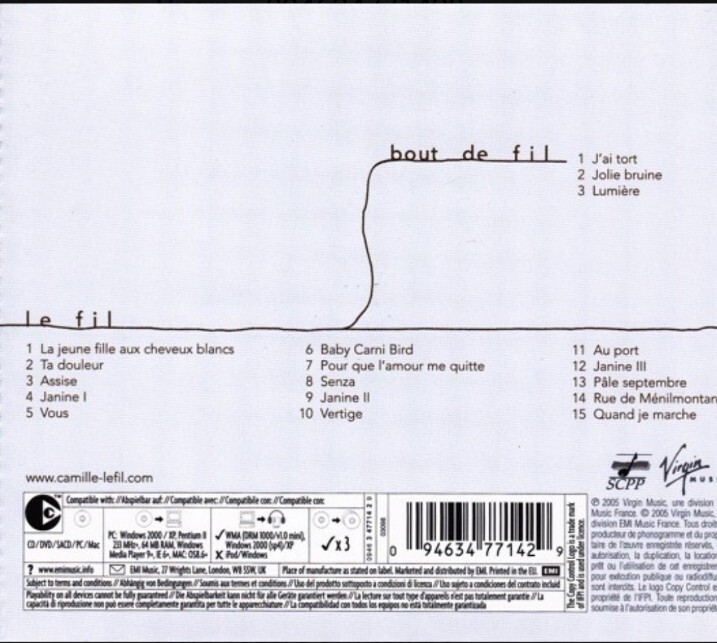 Coffret 2 CD CAMILLE Le Fil Inclu CD Bonus 3 Inedits RARE | eBay