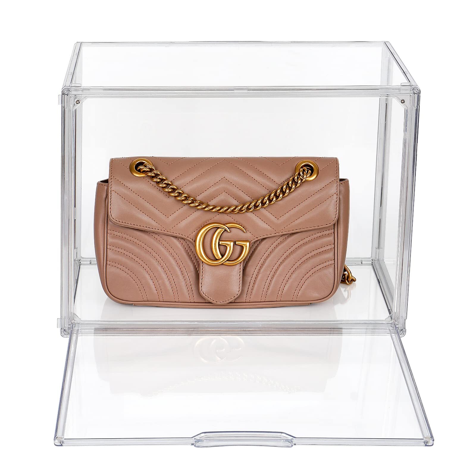 Clear Handbag Display Case For Closet Large 2 Layers Plastic Acrylic ...