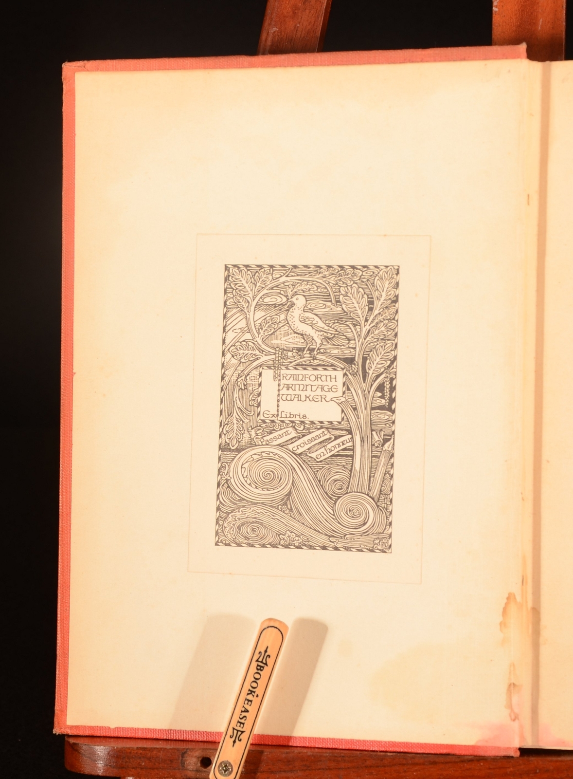 1914 Francisco Goya Hugh Stokes Signed Dedicated R. A. Walker Bookplate ...