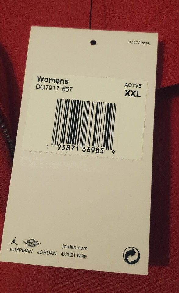 Nike Jordan Dri-fit Women's 1/4 Zip Long Sleeve Red Top DQ7917-657 Size ...