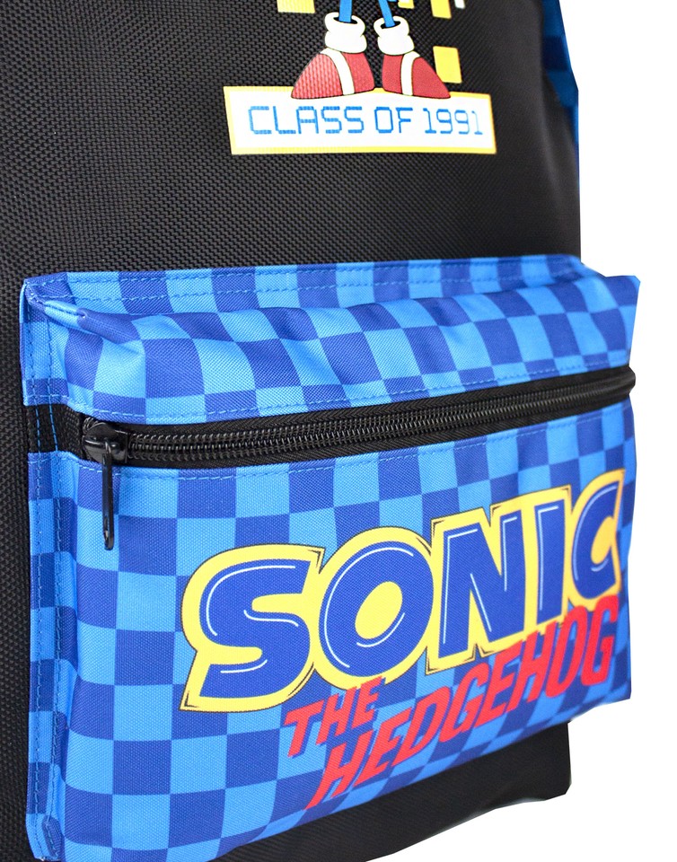 Sonic the Hedgehog Sonic Placement Print Graphic / Checkerboard Pocket ...
