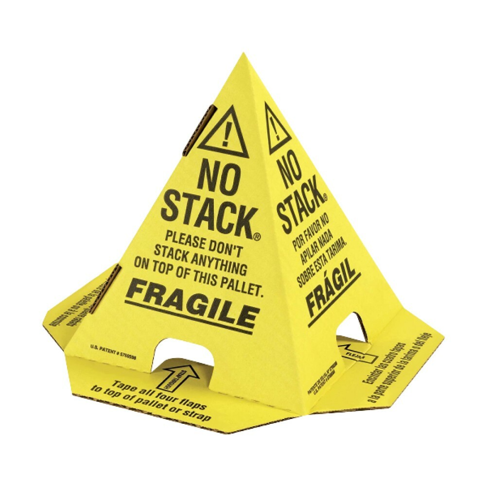Do Not Stack Pallet Cones - Yellow/Black Tri-Lingual (Pallet Cones ...