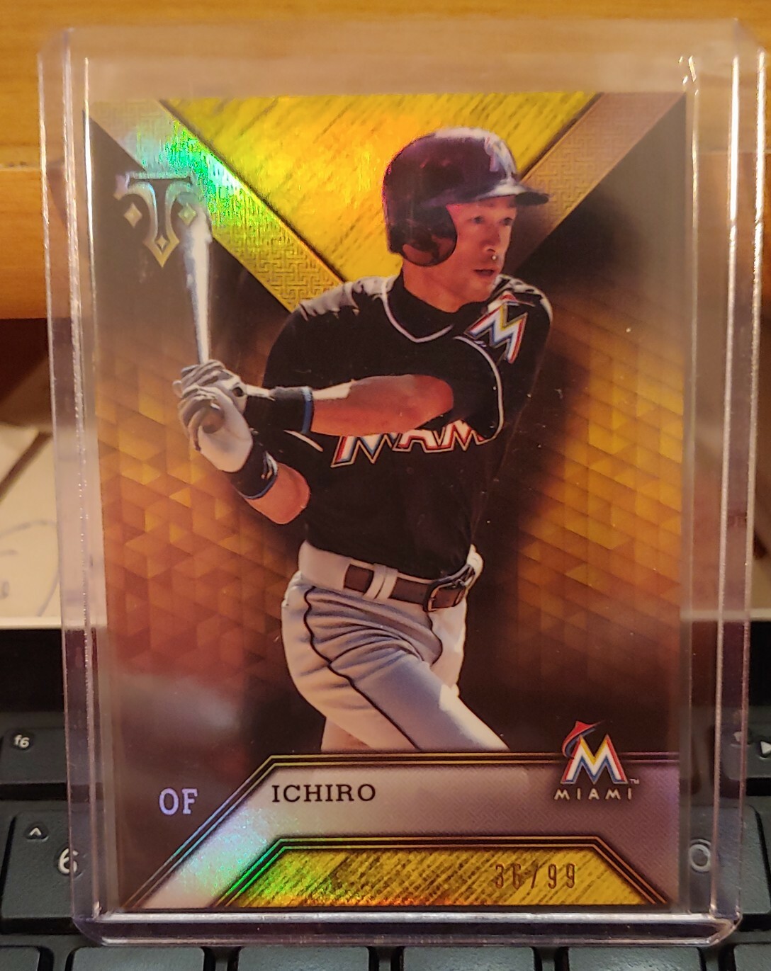 2016 Topps Triple Threads Ichiro Gold Parallel 36/99 - Marlins 🔥🔥🔥 | eBay