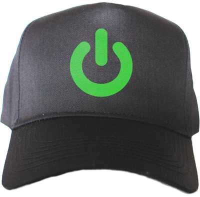Glow In The Dark Power On Print Gadget Geek Unisex Baseball Cap | eBay
