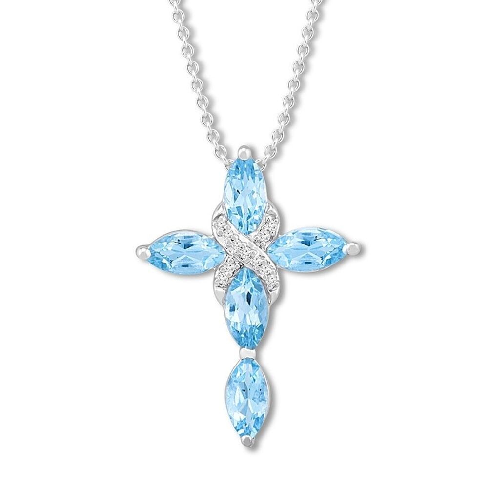 Infinity Cross Necklace Pendant Women Jewelry 925 Sterling Silver Cross ...