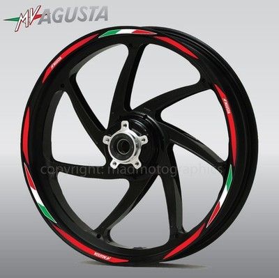 Wheel decals stickers rim stripes for MV Agusta 800 920 1000 graphics ...