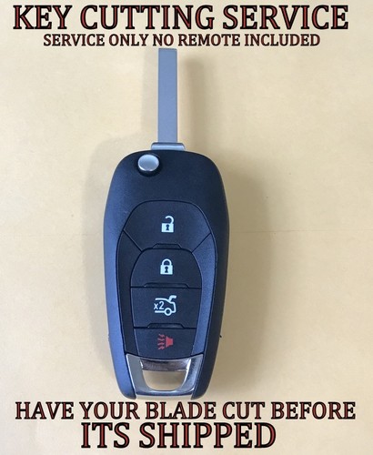 GM GMC CHEVY FLIP KEY KEYLESS REMOTE FOB TRANSMITTER KEY BLADE CUTTING ...