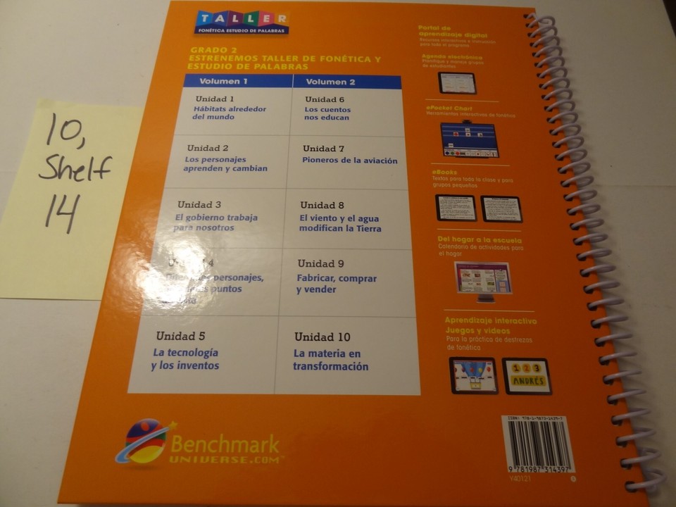 Benchmark Education Taller de Fonetica y Estudio de Palabras Texas ...