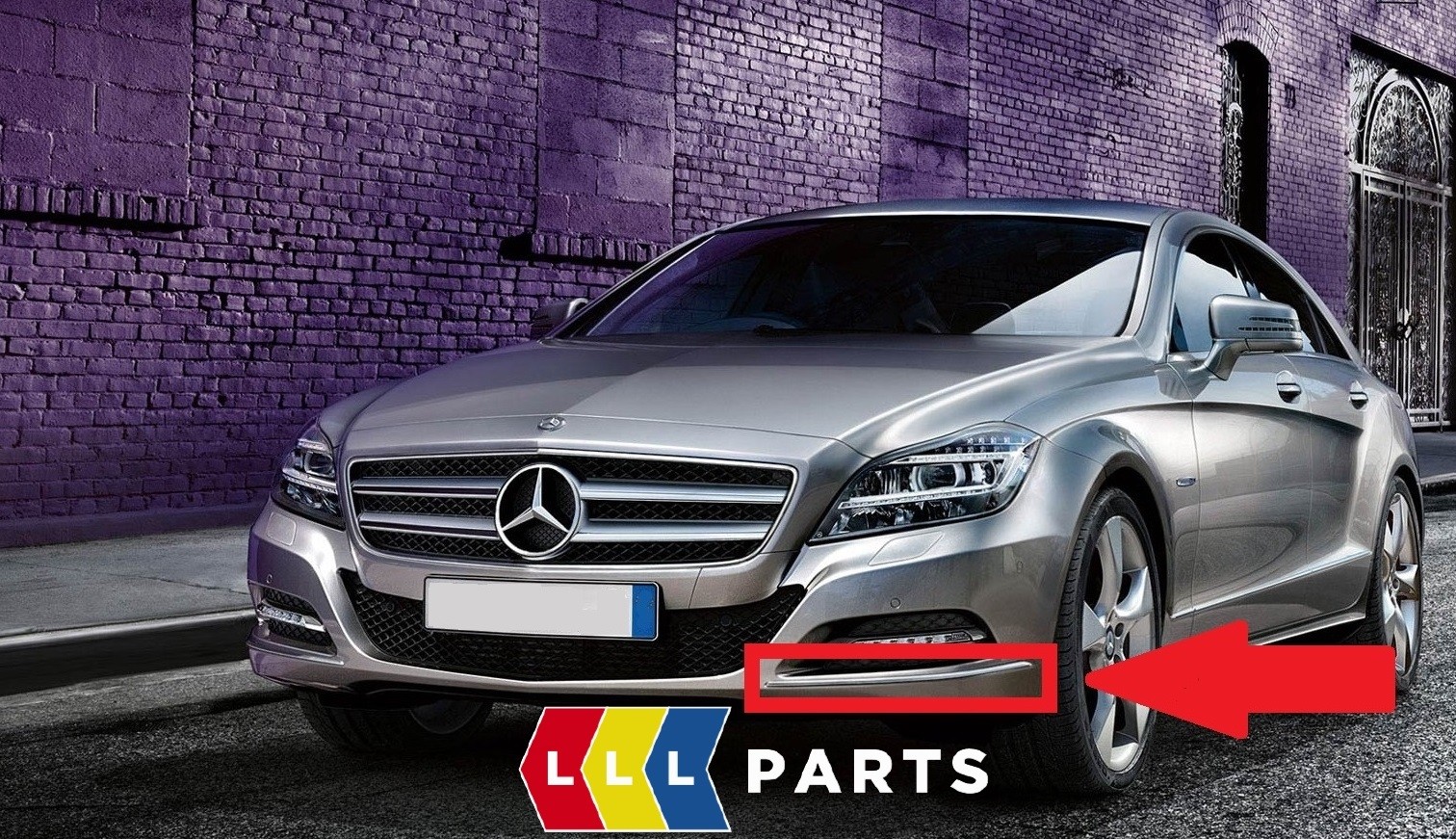 NEW GENUINE MERCEDES BENZ MB CLS CLASS W218 FRONT BUMPER BOTTOM LEFT ...
