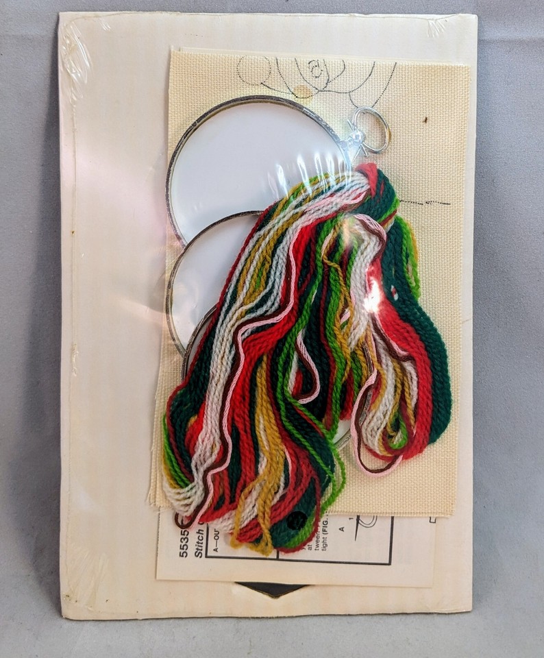 Wonder Art Christmas Ornaments Stitchery Crew Kit Set Of 3 New Vintage ...