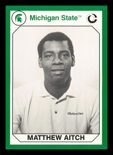 1990 Collegiate Collection Michigan State Spartans #141 Matthew Aitch ...
